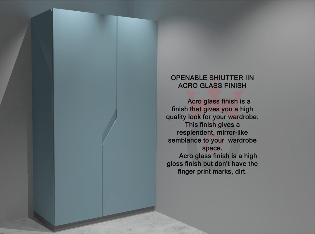 Acro Glass Finish - Modular Wardrobes - Coronet Kitchens