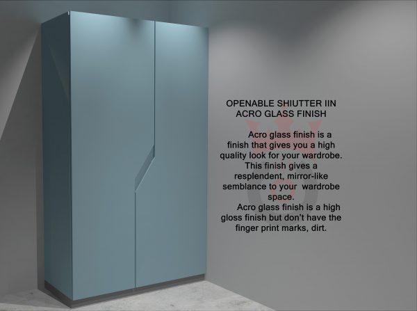 Acro Glass Finish - Modular Wardrobes - Coronet Kitchens